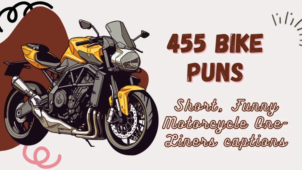 455 Bike Puns: Short, Funny Motorcycle One-Liners captions For Team ...