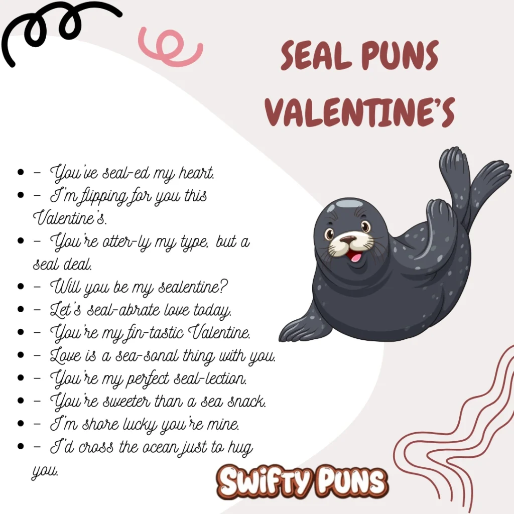 455 Seal Puns: Cute, Clever, Love Valentines One-Liners Captions For ...