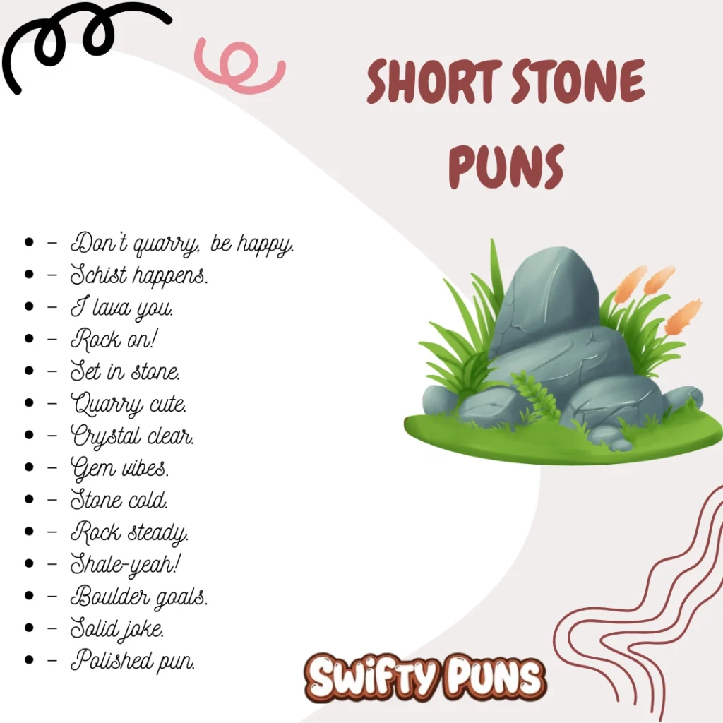 408 Stone Puns: Short One-Liners captions & Jokes For Instagram ...