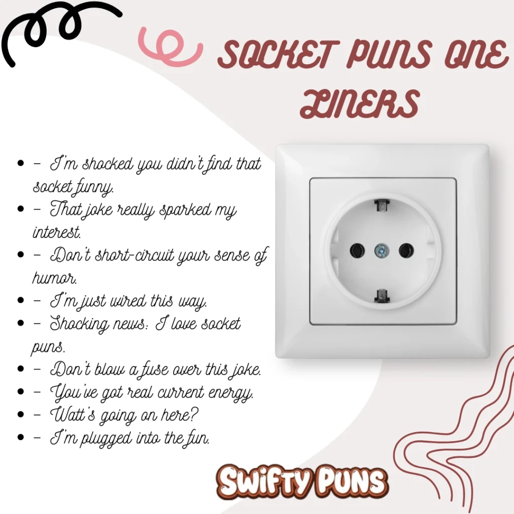 255 Socket Puns: Plug, Birthday. Dirty One-Liners captions & Jokes ...