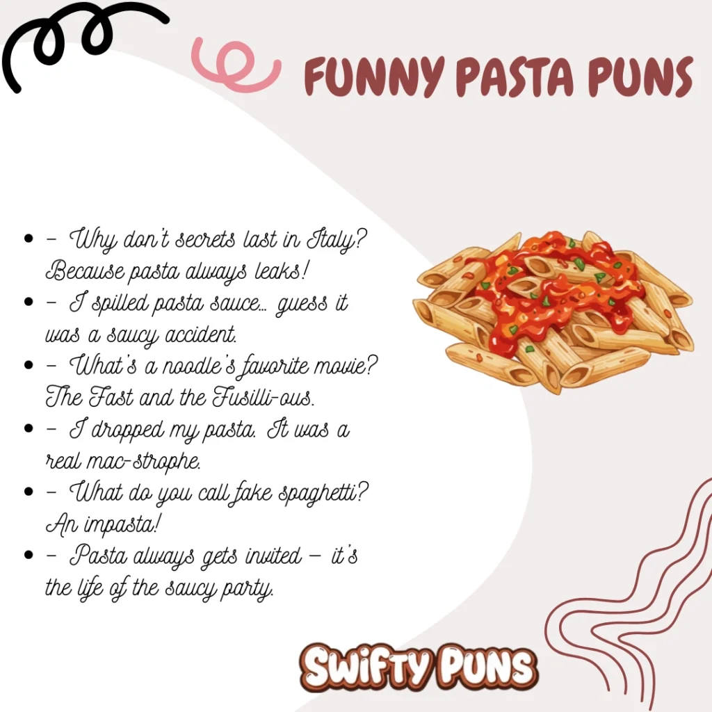 400 Pasta Puns: Funny, Short, Flirty Romantic One-Liners Love Captions ...